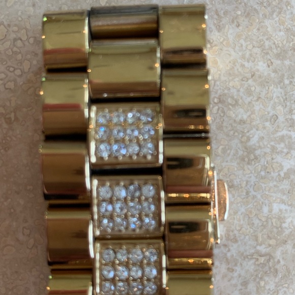 Michael Kors | Accessories | Michael Kors Runway Chronograph Mk59 Gold ...